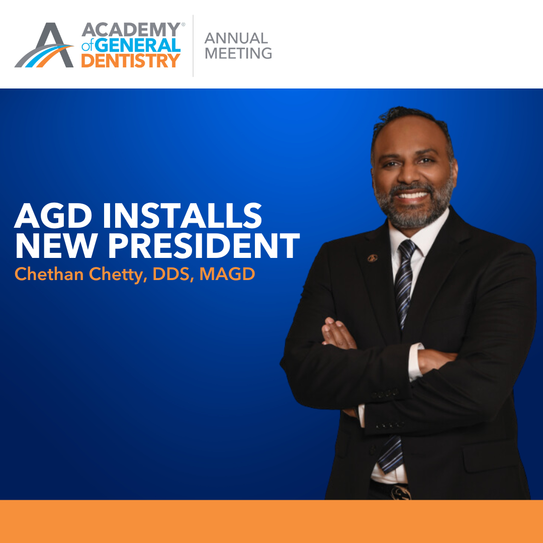 Dr. Chetty, a Second-Generation AGD Dentist, Takes Up Presidency
